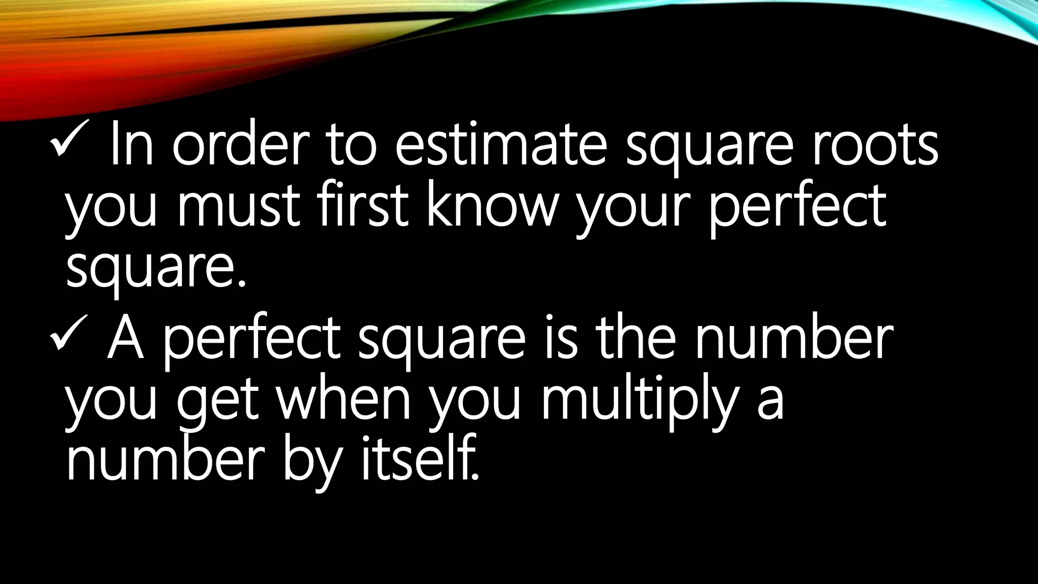 Estimating square root | PPTX