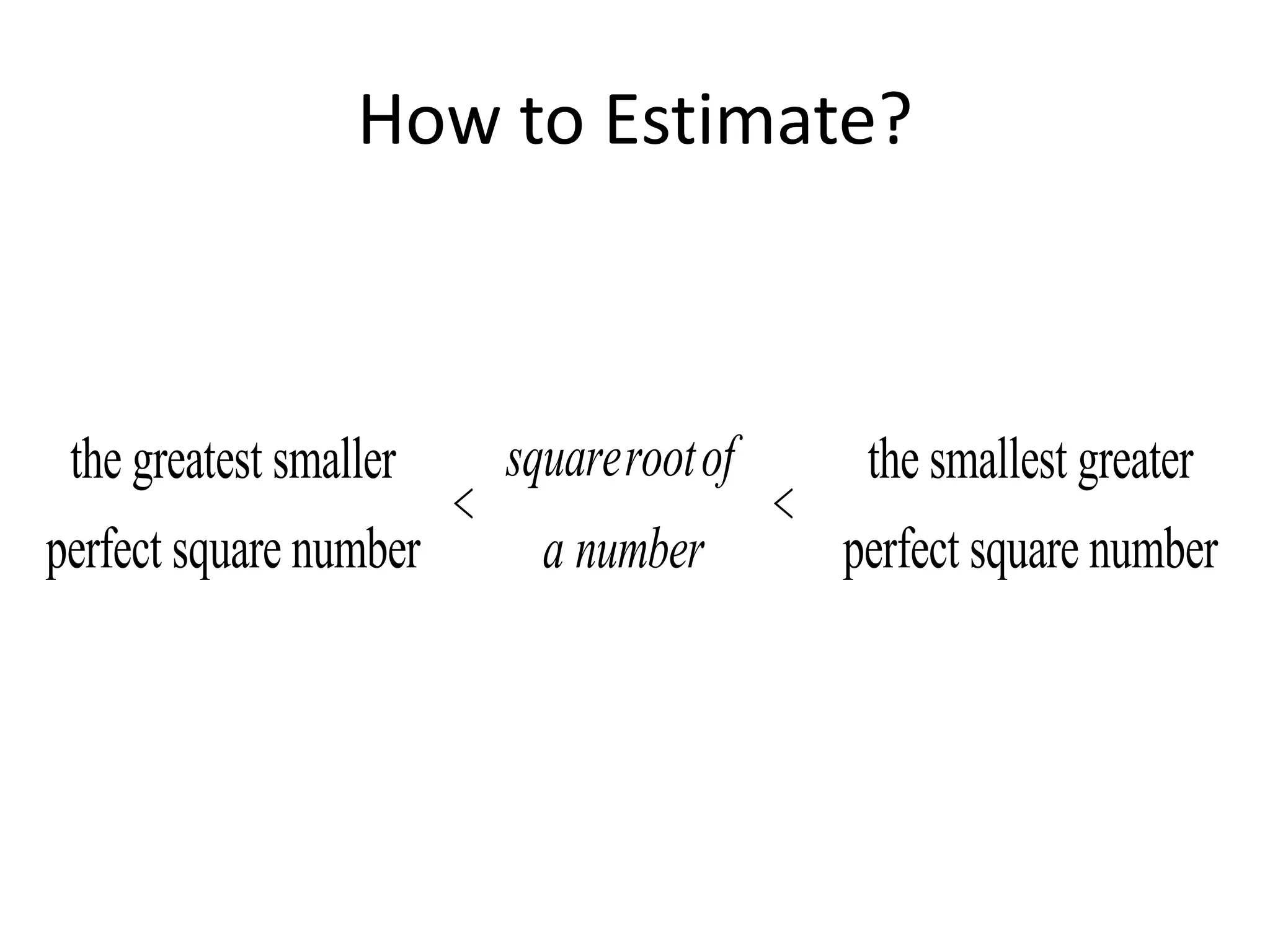 Estimating square roots | PPTX