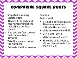 Estimating square roots | PPTX