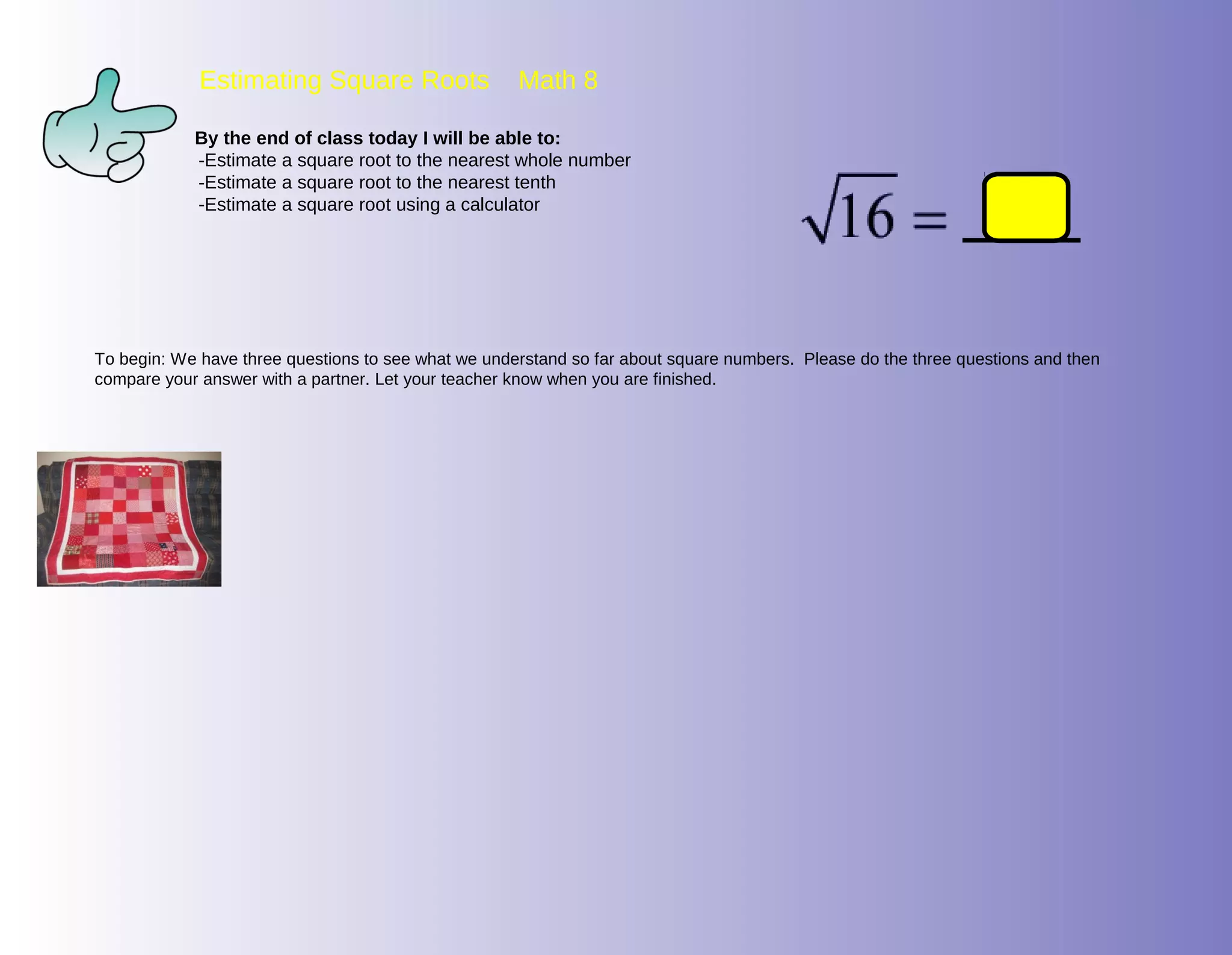 Estimating square roots | PPT