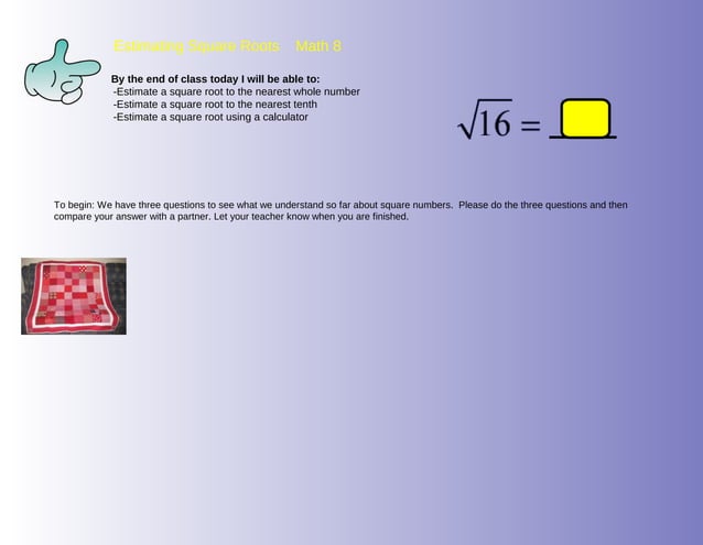 Estimating square roots | PPT