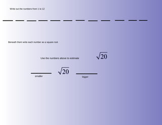 Estimating square roots | PPT