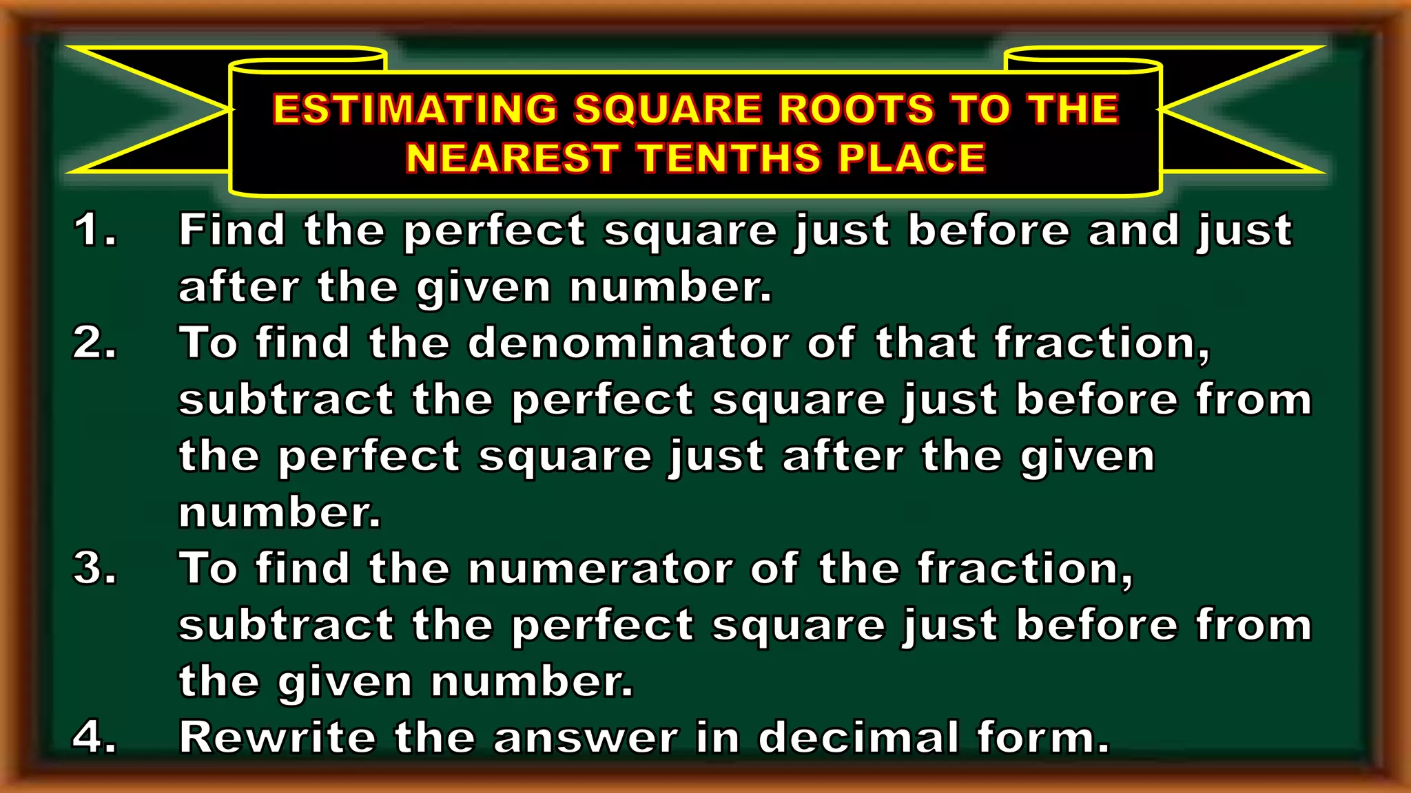 Estimating square roots | PPTX