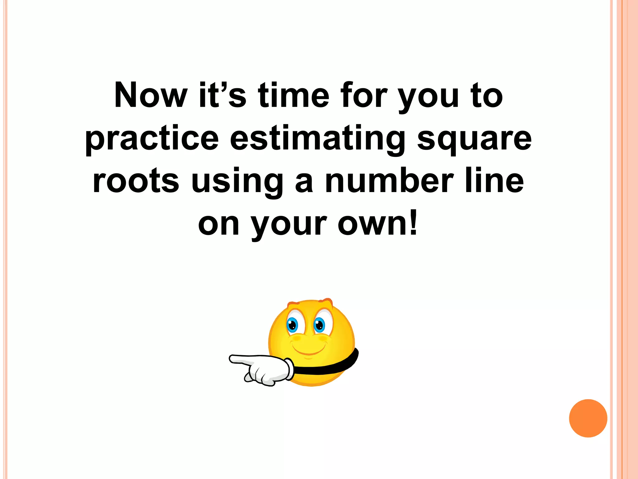 Estimating Square Roots (Number Line Method) | PPTX