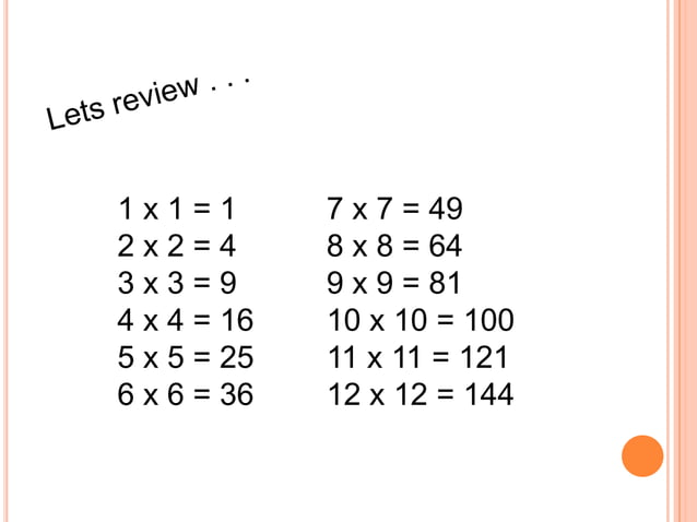 Estimating Square Roots (Number Line Method) | PPTX | Physics | Science