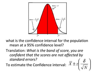 Estimating standard error of measurement | PPT
