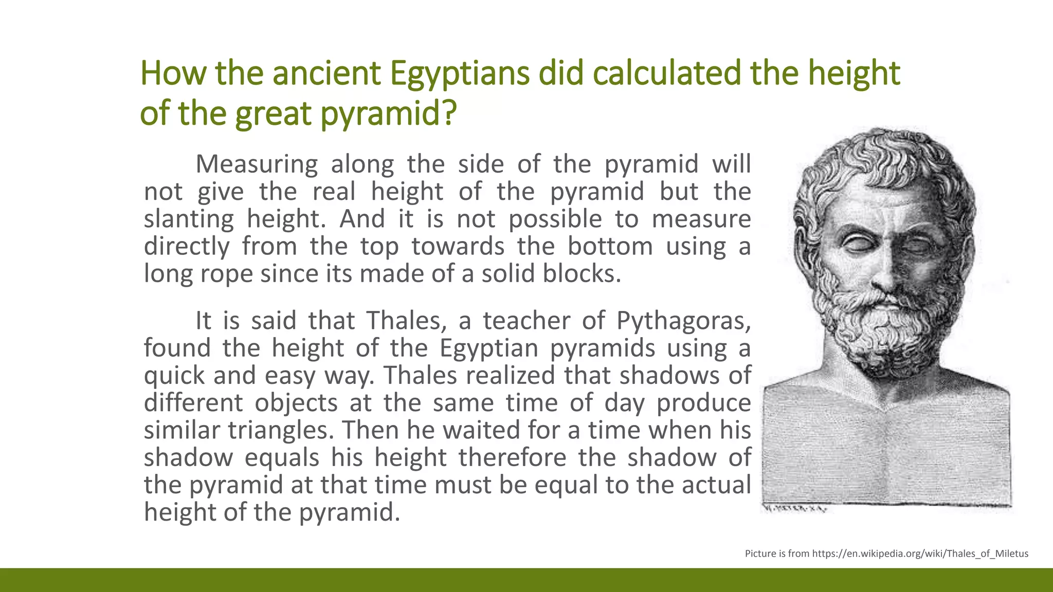 Measuring Tall Objects Using Clinometer Shadow And Mirror Method Pptx