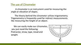 Measuring tall objects using clinometer, shadow, and mirror method | PPTX
