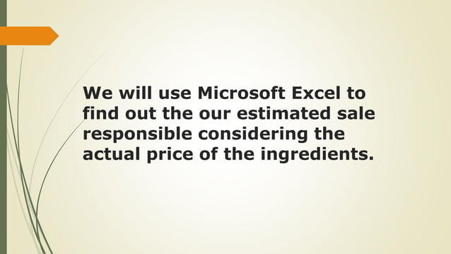 Estimating the product cost using microsoft excel | PPTX | Business ...