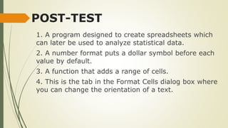 Estimating the product cost using microsoft excel | PPTX