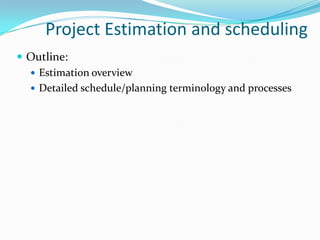 Estimation | PPTX | Computer Software and Applications | Computing