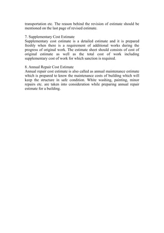 type of cost Estimation | DOC