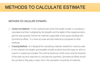 Estimation | PPTX | Civil Engineering Industry | Industries