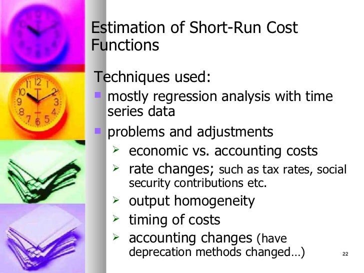 Estimation Of Production And Cost Function