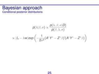 Estimation of Social Interaction Models: A Bayesian Approach | PPT