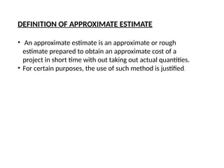 ESTIMATION AND COSTING AND SPECIFICATION.pptx