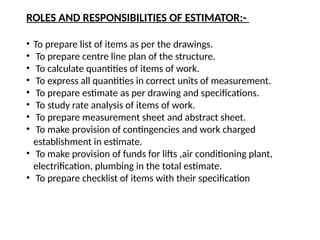 ESTIMATION AND COSTING AND SPECIFICATION.pptx