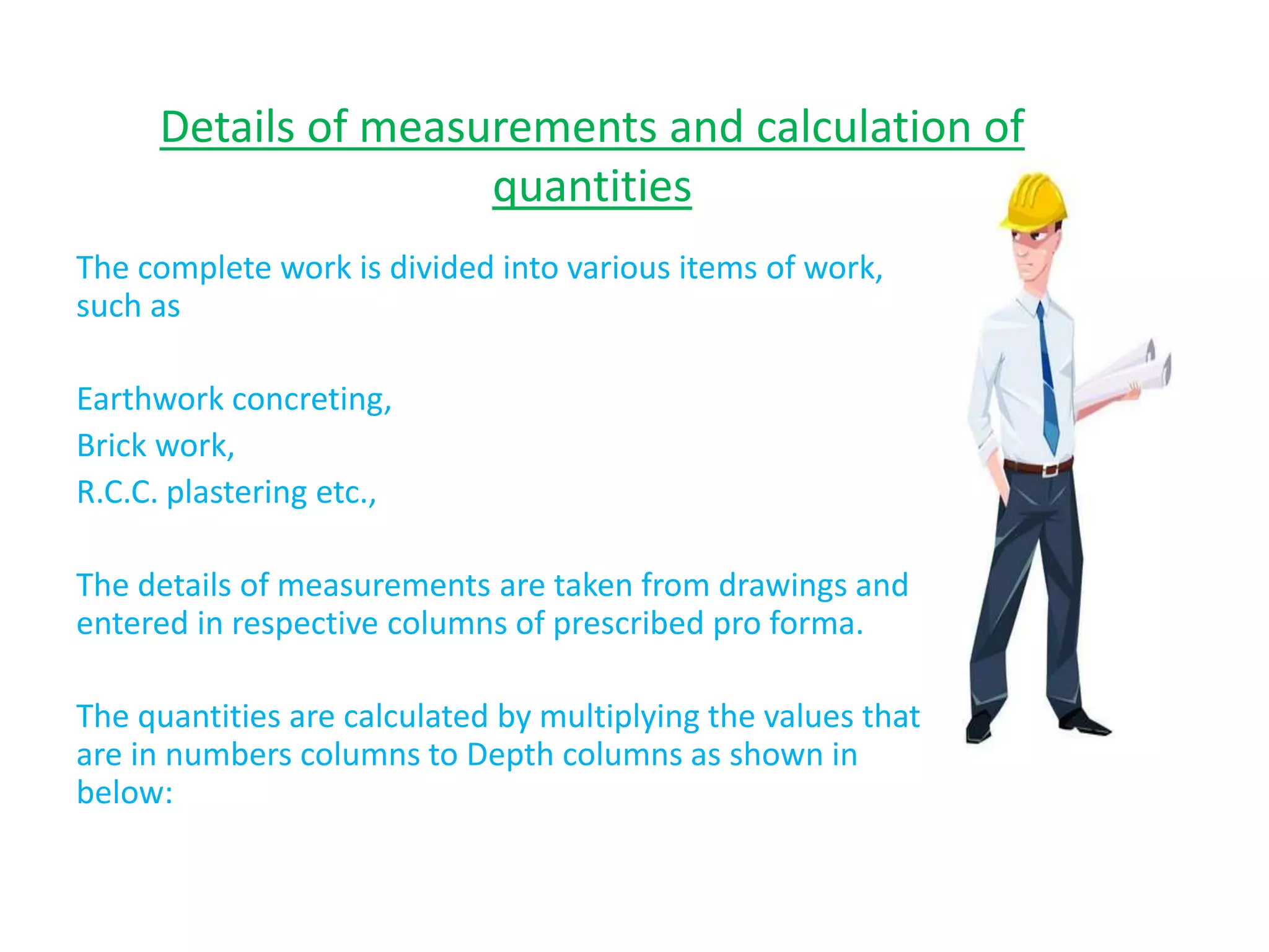 Estimation and costing of a commercial building | PPTX