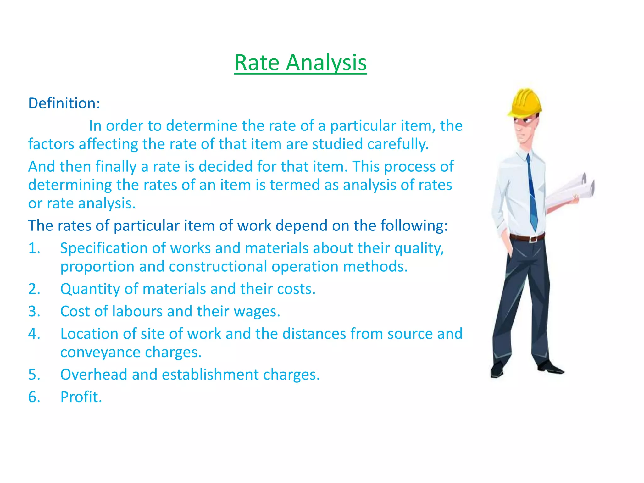 Estimation and costing of a commercial building | PPTX