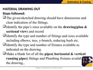 project costing and estimation in plumbing and drainage projects | PPT