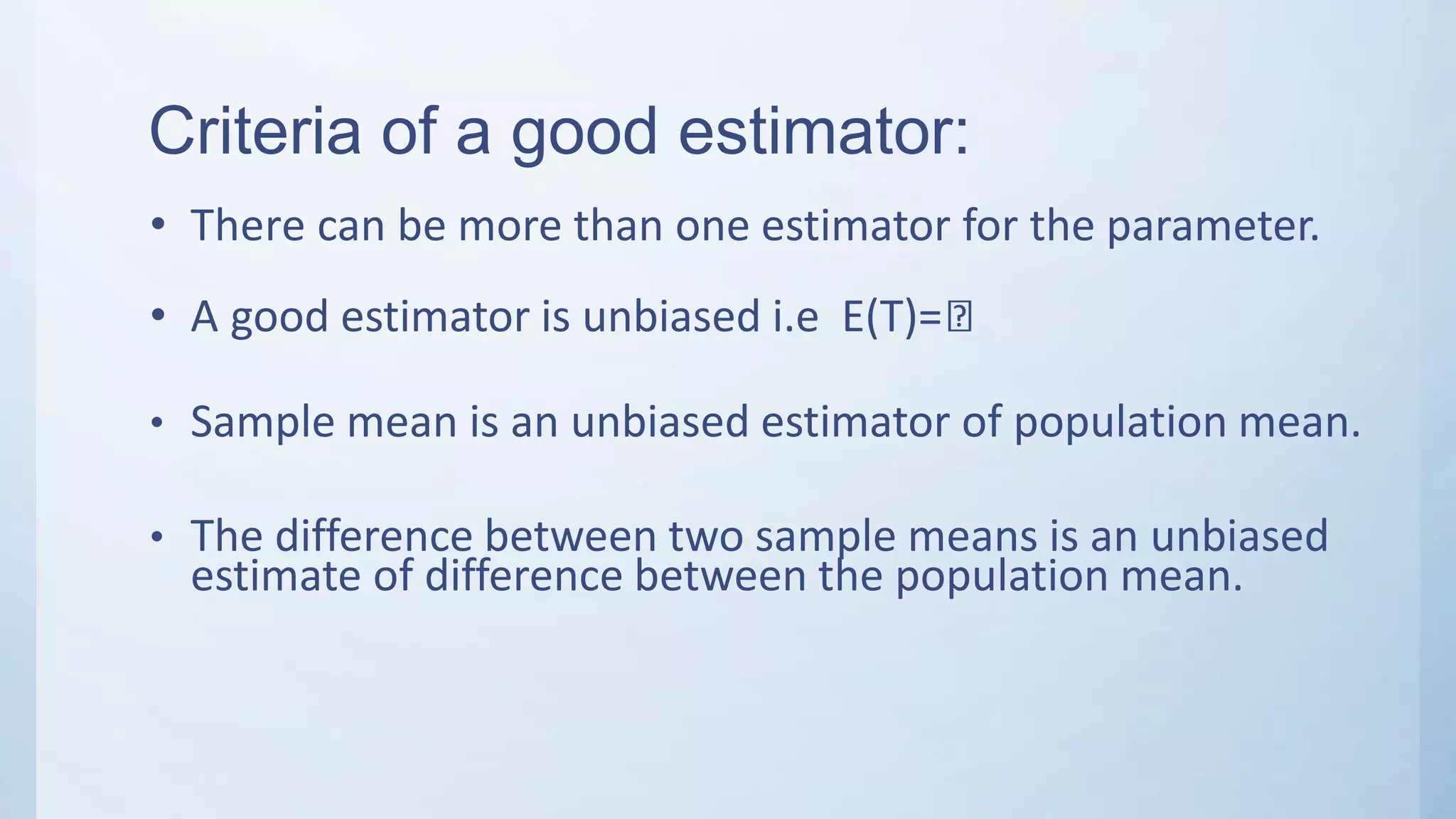 Estimation and hypothesis | PPTX