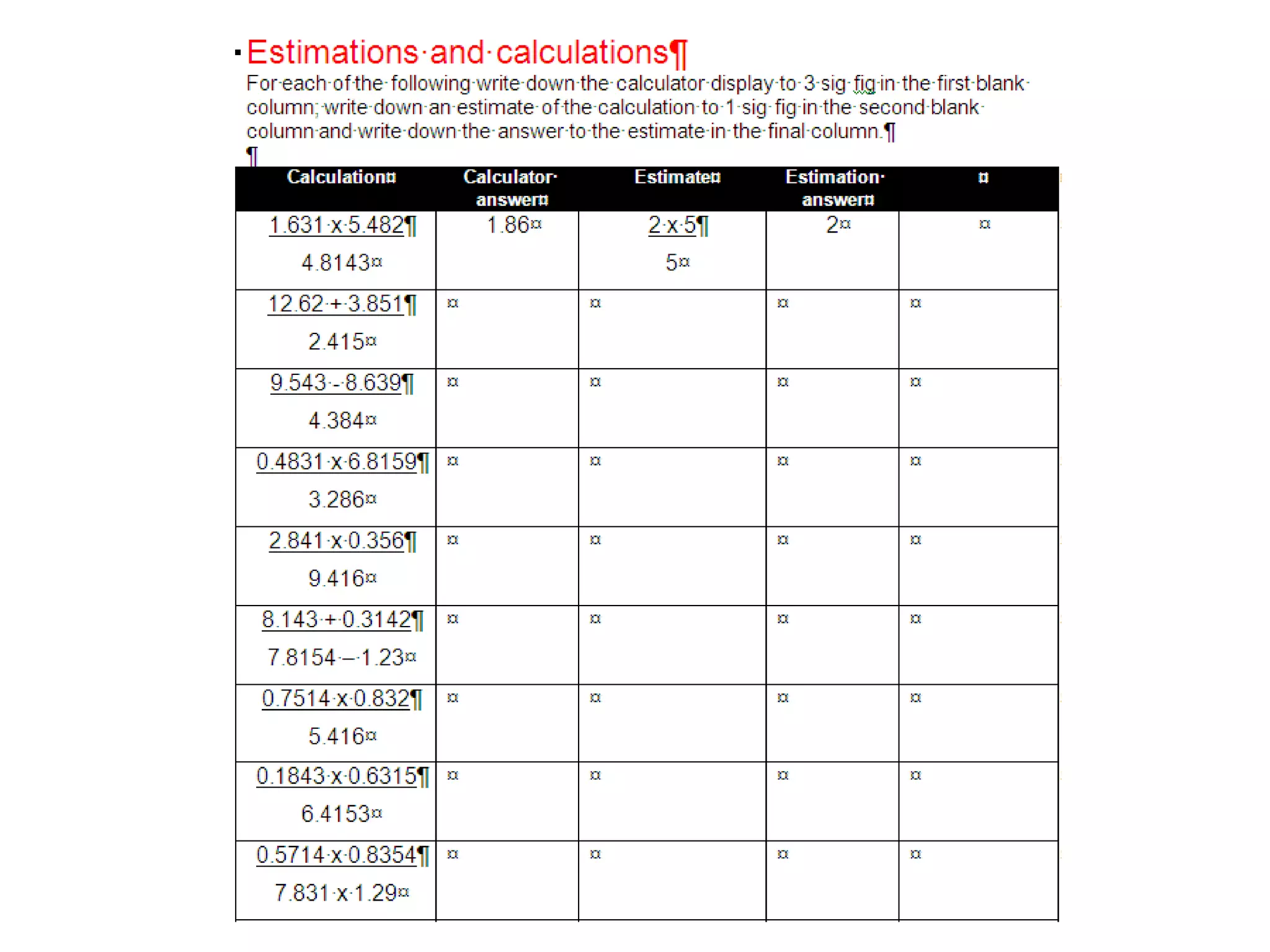 Estimation & Approximation | PPTX