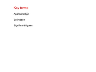 Estimation & Approximation | PPTX