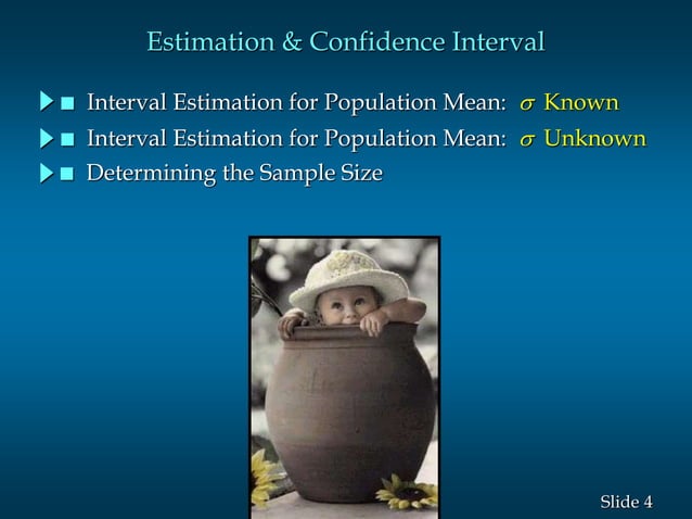 Estimation and confidence interval | PPTX