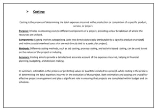 ESTIMATION COSTING sagar.docx pptx yesti | DOCX