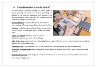 ESTIMATION COSTING sagar.docx pptx yesti | DOCX