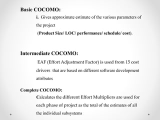 Estimation for software | PPTX