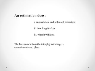 Estimation for software | PPT