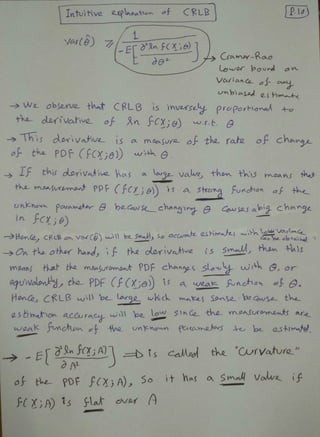 Estimation Theory Class (Handout 2) | PDF