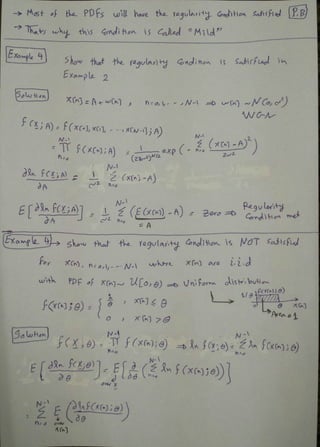 Estimation Theory Class (Handout 2) | PDF
