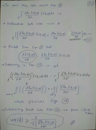 Estimation Theory Class (Handout 2) | PDF