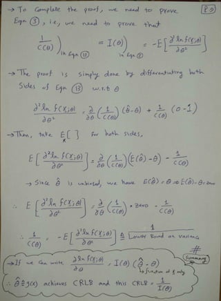 Estimation Theory Class (Handout 2) | PDF