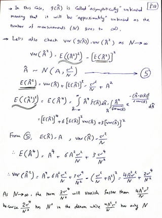 Estimation Theory Class (Handout 3) | PDF