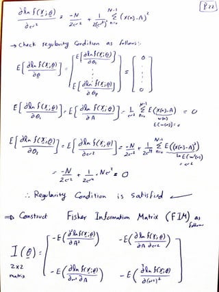 Estimation Theory Class (Handout 3) | PDF