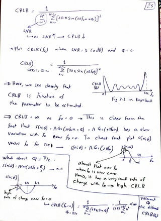 Estimation Theory Class (Handout 3) | PDF