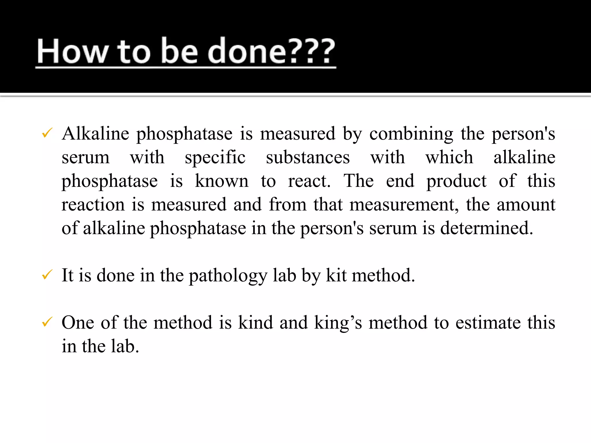 Estimation of alkaline phosphate | PPTX