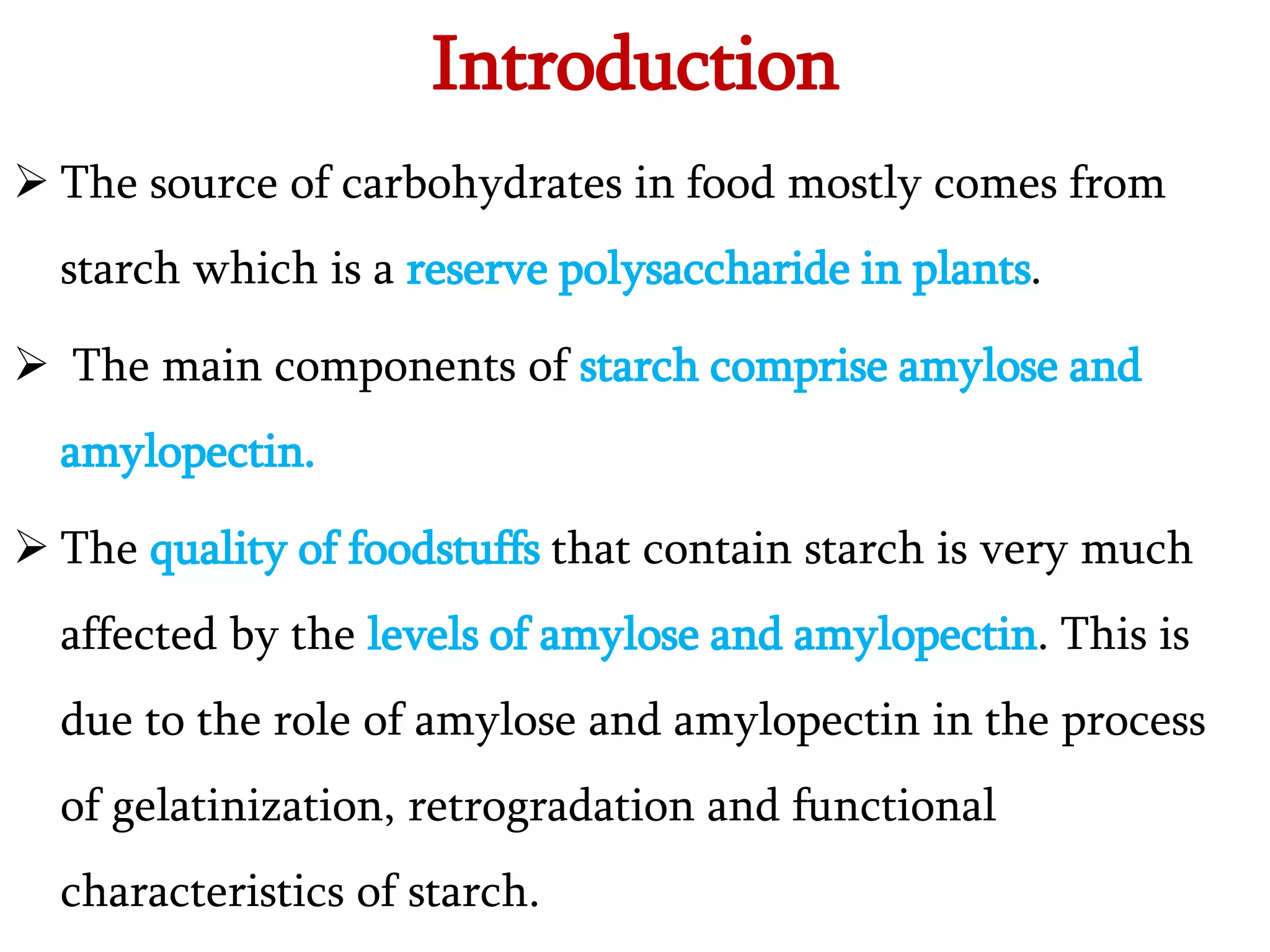 Estimation of amylose | PPTX