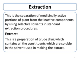 Estimation of bioactive & secondary metabolites from plants extract ...