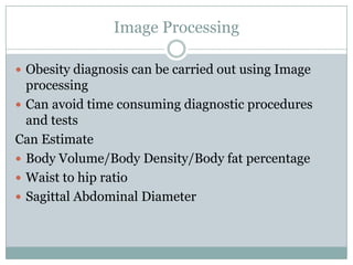Estimation of body mass distribution using projective image | PPTX