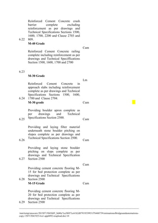 Estimation of bridges and automations copy | DOC | Civil Engineering ...