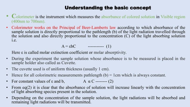 Estimation Of Chromium Vi By Spectrophotometric Method Pptx Chemistry Science