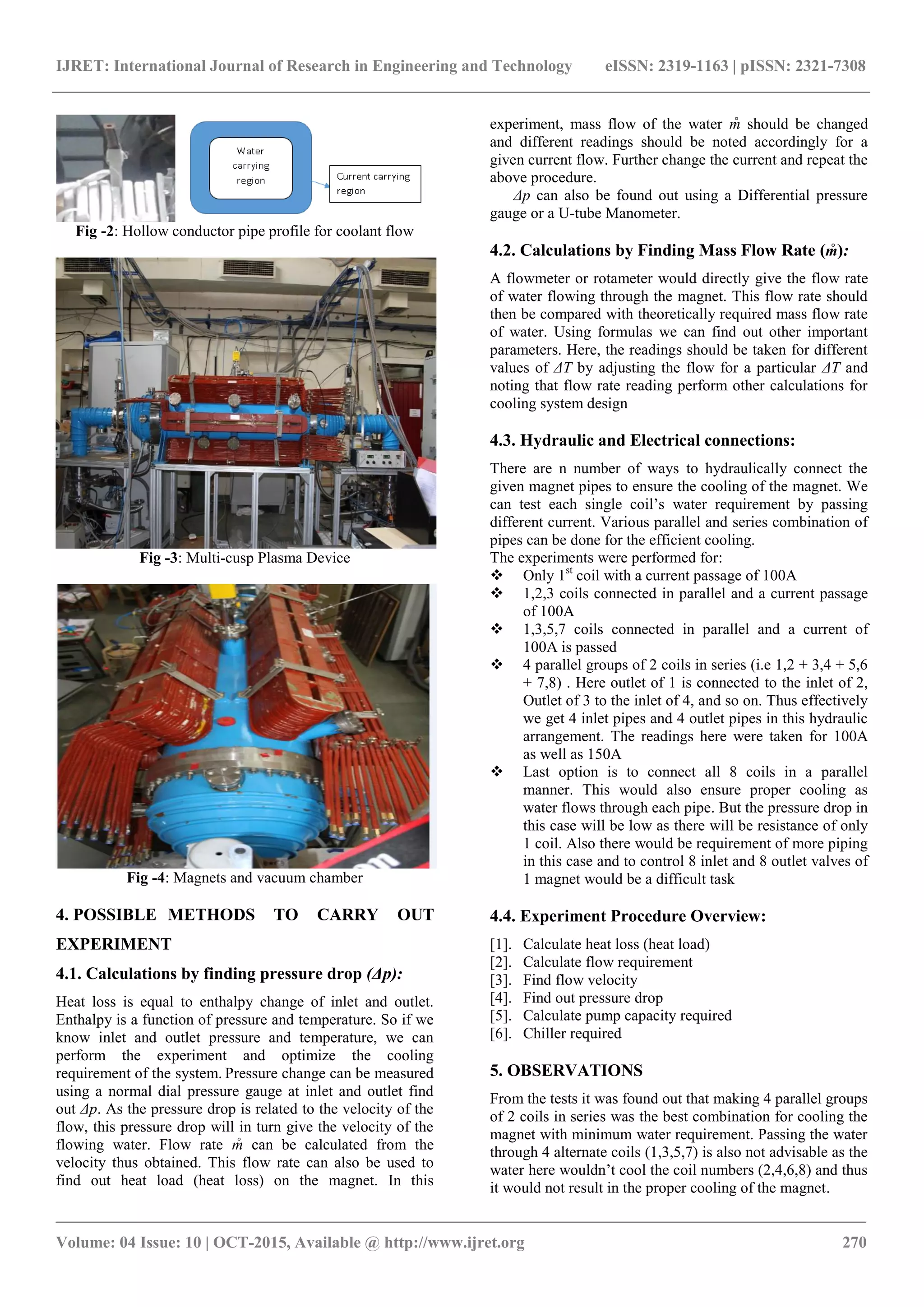 Estimation of cooling requirement of magnets in the multi cusp plasma ...