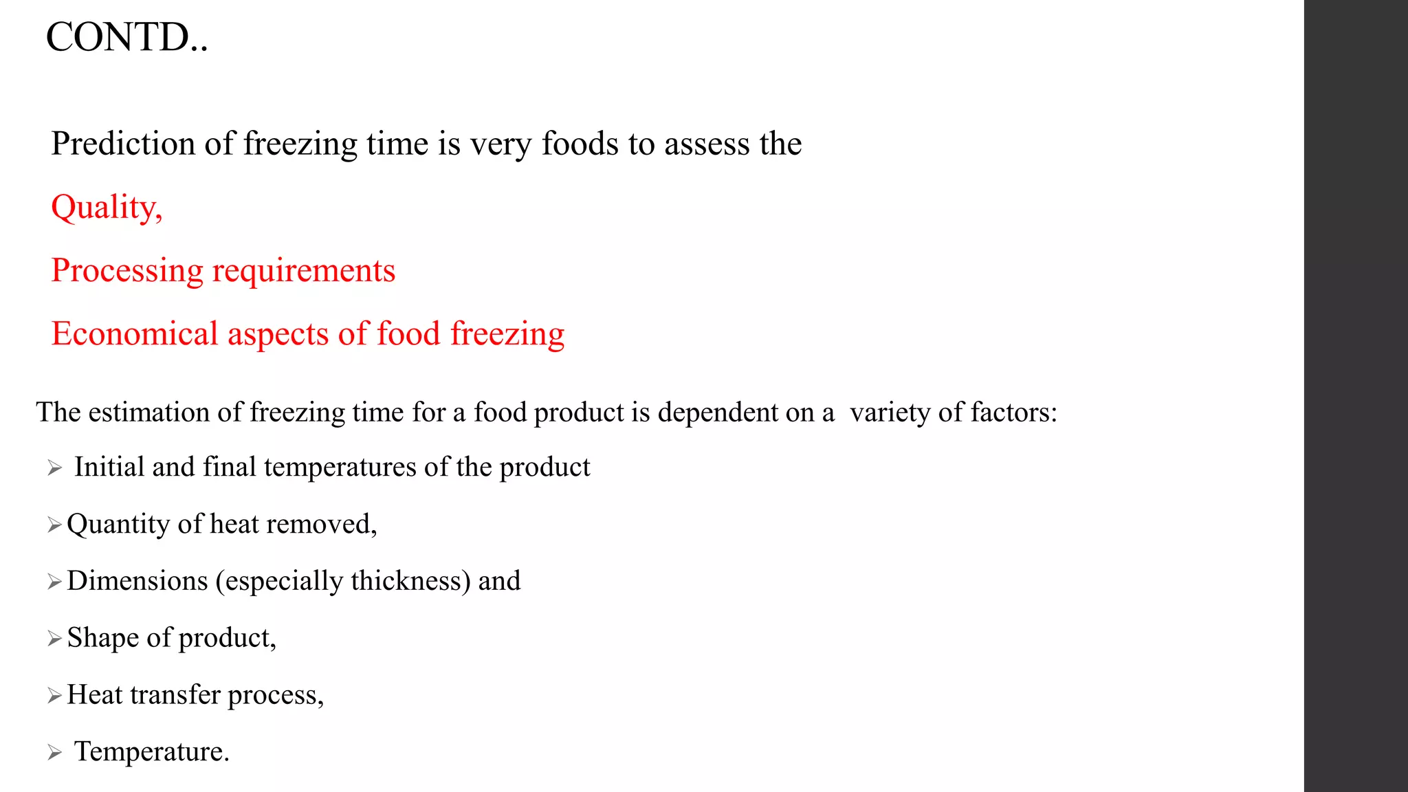 Estimation of freezing time | PPTX