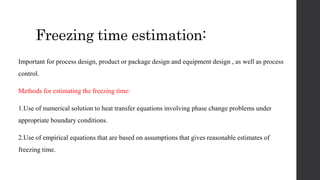 Estimation of freezing time | PPTX