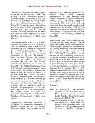 Estimation of genetic variation for maturity traits in eight genotypes ...