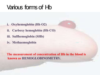 Estimation of haemoglobin-1 and electrophoresis | PPTX